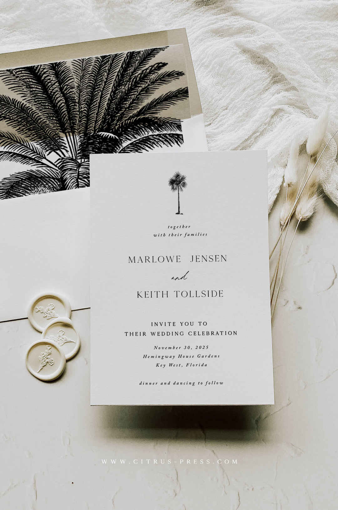 Trees Printable Wedding Invitation Templates