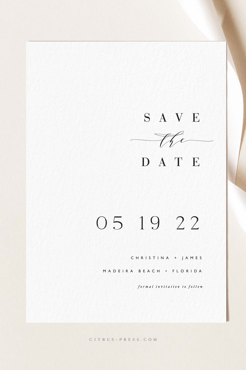 Simple Save Date Cards 2025 Save The Dates | As Low As 45¢ Per Card