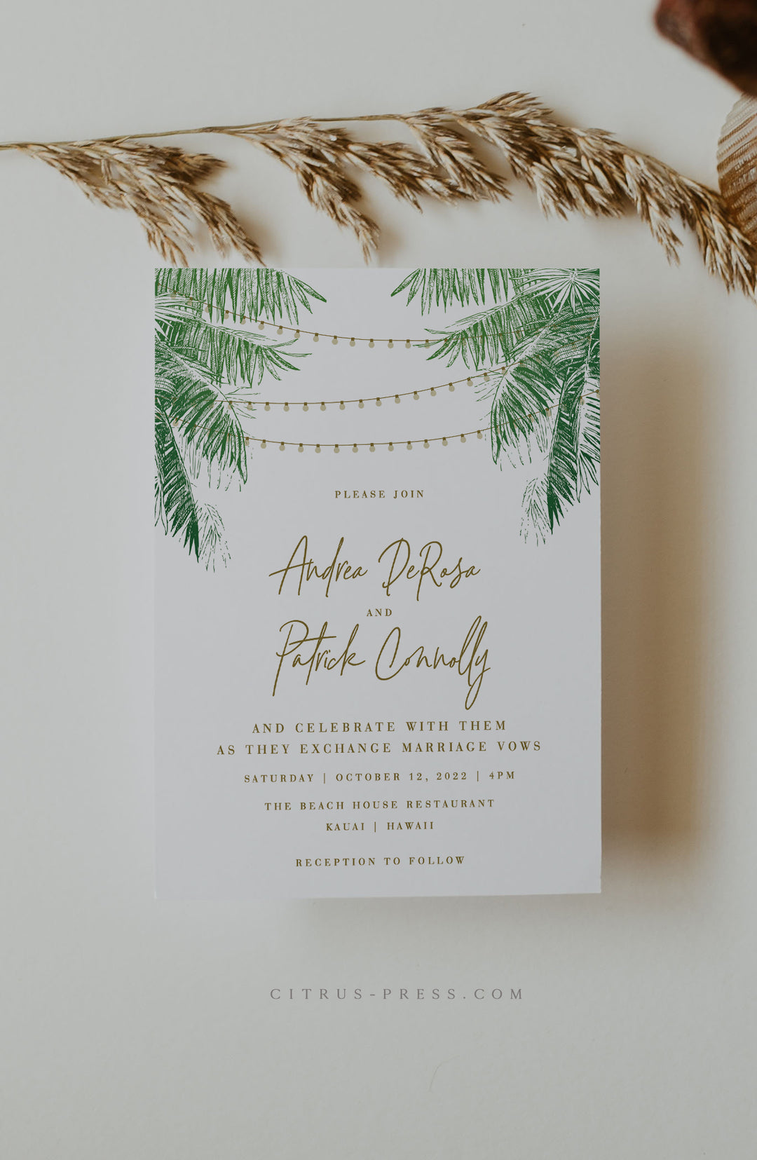 Wedding invitation string | Beachweddingtips.com